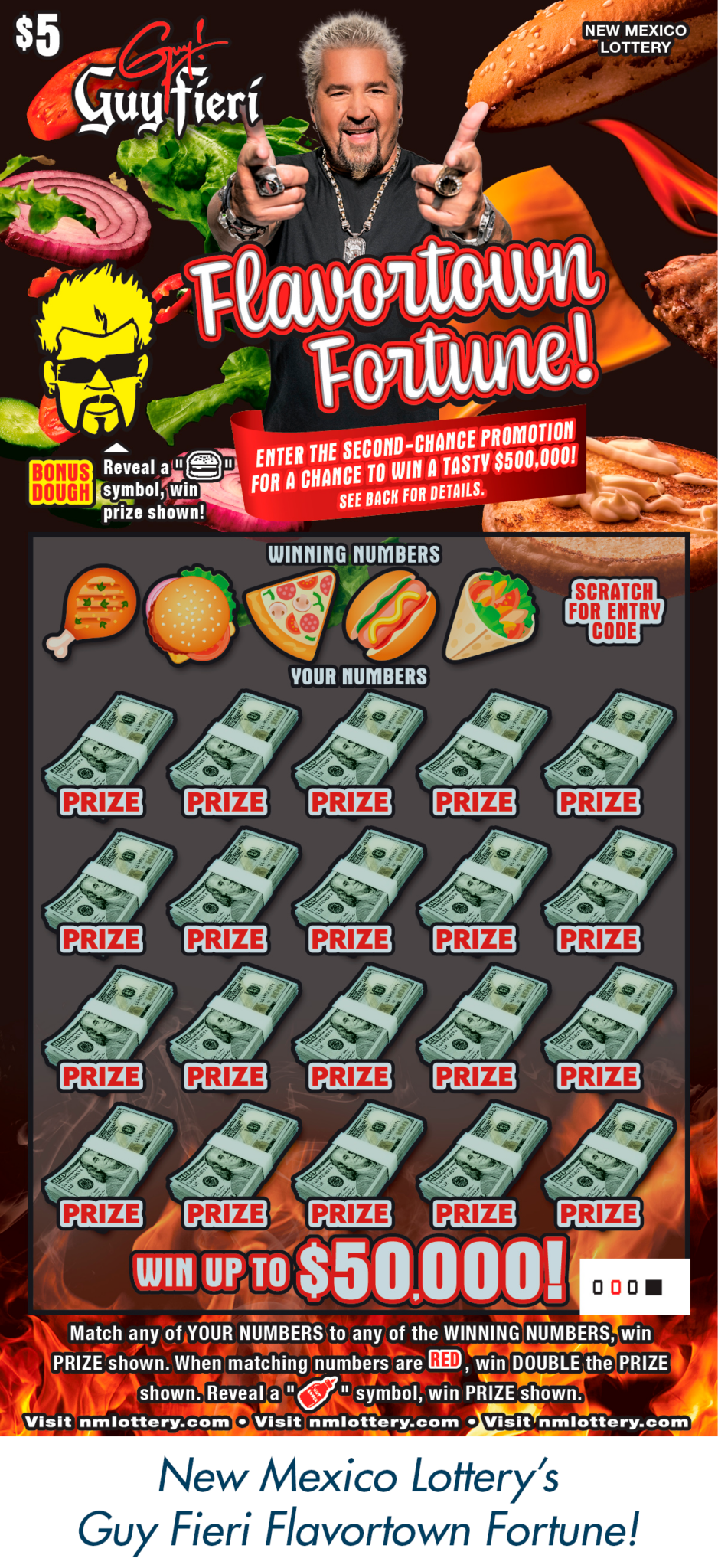 New Mexico Lottery’s Guy Fieri Flavortown Fortune! Awarded Best New ...